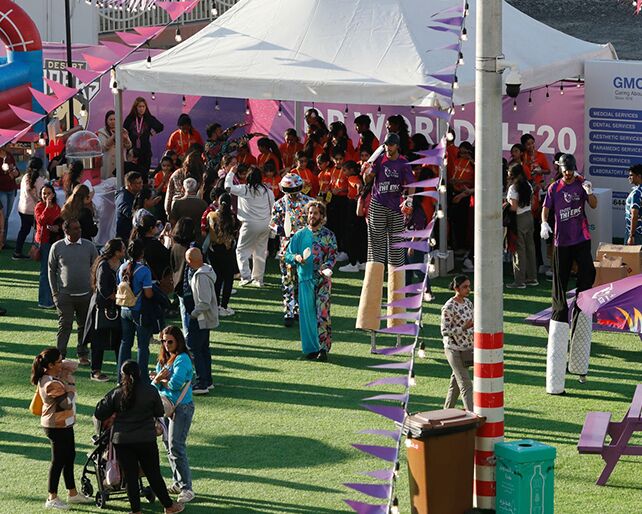 Sharjah Stadium - Pre Match Pitch Festive Fun